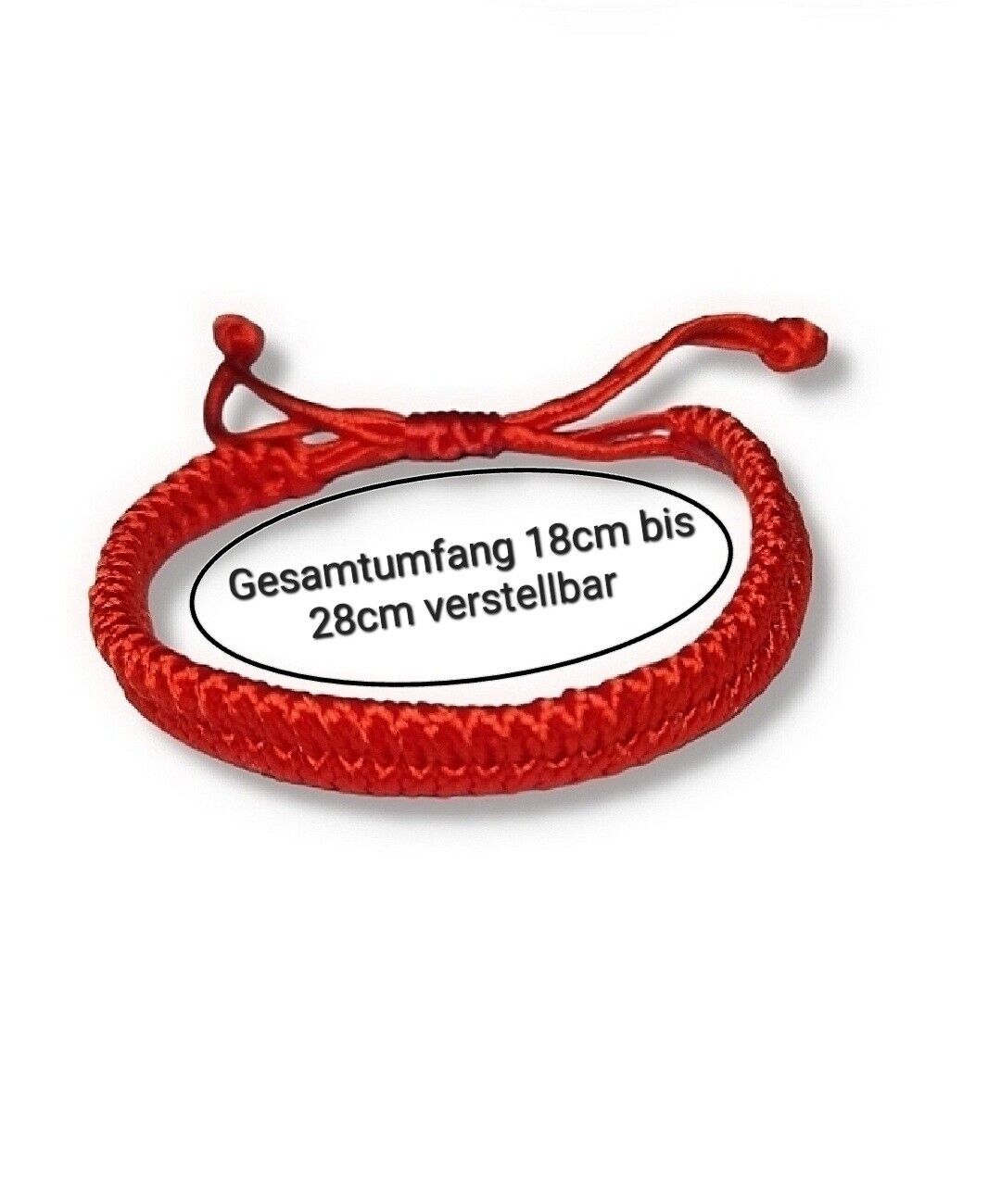 Rotes Armband Geflochten für Damen und Herren Armschmuck.